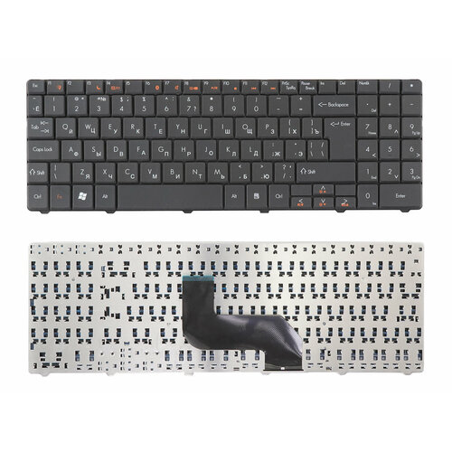 Клавиатура для ноутбука Gateway NV53 черная, Ver.2