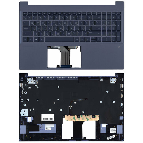 Клавиатура для ноутбука HP Pavilion 15-EG 15-EH топкейс, синий, ver.2