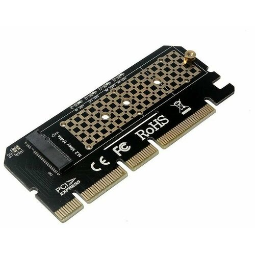 Переходник PCI-Ex16 - NGFF(M.2) SSD, PCI-E 3.0->M.2 M key NVMe SSD