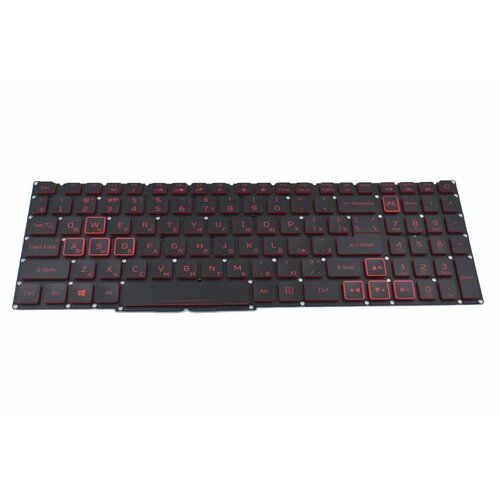 Клавиатура для Acer Nitro 5 AN515-58 ноутбука с красной подсветкой