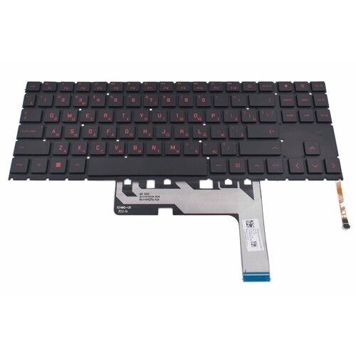 Клавиатура для HP Omen 15-ek1006ur ноутбука с красной подсветкой