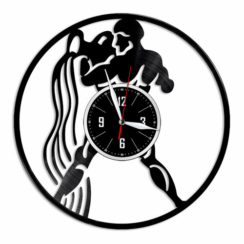 Знак зодиака "Водолей" - настенные часы из виниловой пластинки