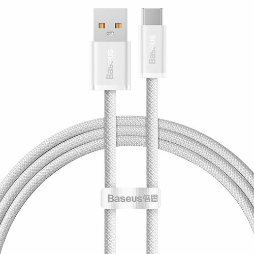 Кабель для зарядки и передачи данных 100W 1 метр Baseus Dynamic Series Fast Charging Data Cable USB - Type-C (CALD000602) Белый