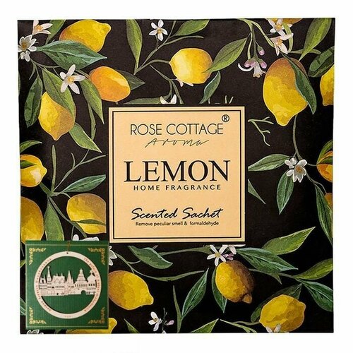 Саше ароматическое "Лимон", 15гр, 11х11см + сувенирное украшение ELG
