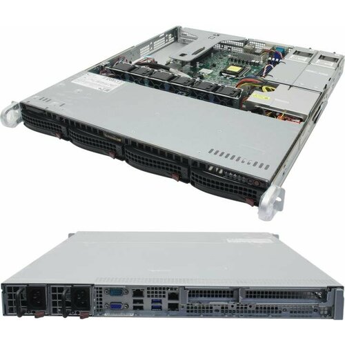 Сервер в корпусе высотой 1U Никс sS6000/1U S635H1Bi Xeon E 2386G/32 ГБ/2 x 2 Тб HDD/Aspeed AST2600