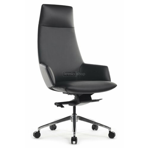 Кресло для руководителя Riva Design Chair Spell А1719 черная кожа