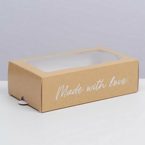 Коробка складная "Made with love", 18 x 10.5 x 5.5 см, 5 шт.