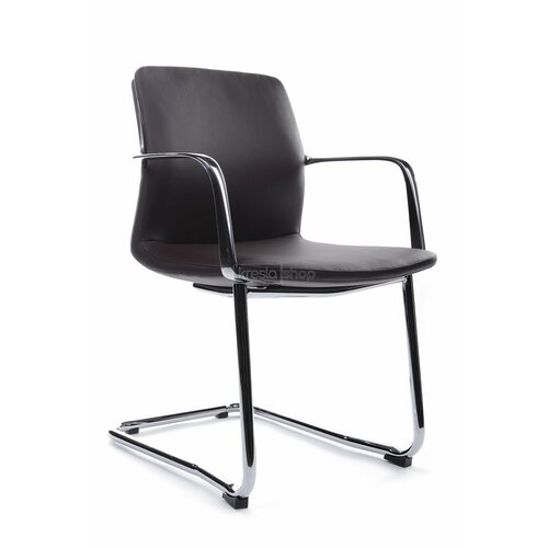 Конференц-кресло Riva Design Chair Plaza-SF FK004-С11 тёмно-коричневая кожа