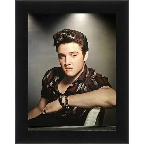 Плакат, постер на холсте Элвис Пресли. Elvis Presley. Размер 30 х 42 см