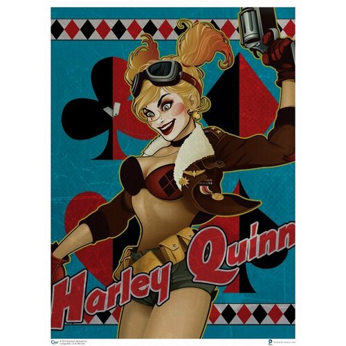 Плакат, постер на холсте Harley Quinn/Харли Квинн. Размер 42 х 60 см