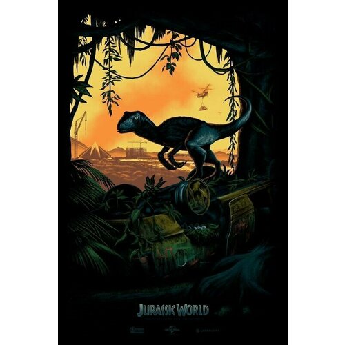 Плакат, постер на бумаге Мир Юрского периода (Jurassic World), Колин Треворроу. Размер 60 х 84 см