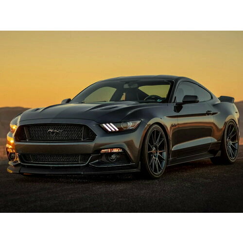 Плакат, постер на бумаге Ford Mustang/Форд Мустанг/авто/автомобиль/машина. Размер 60 х 84 см
