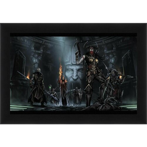 Плакат, постер на бумаге Diablo III Reaper Of Souls. Размер 42 х 60 см