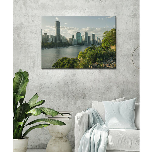 Картина/Картина на холсте для интерьера/Картина на стену/Картина для кухни/ - Австралия небоскребы 13 60х80