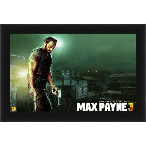 Плакат, постер на холсте Max Payne. Размер 42х60 см