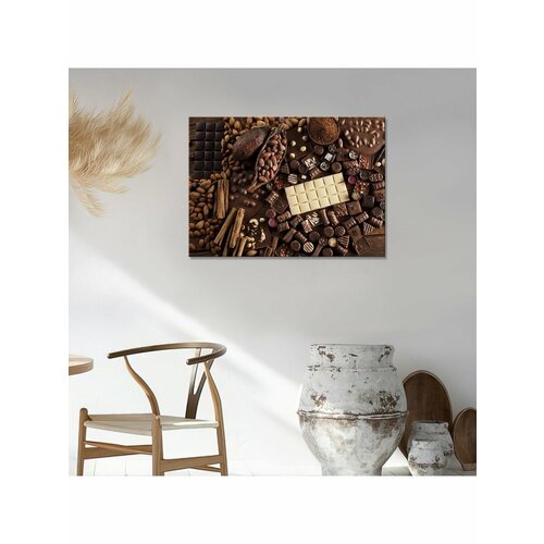 Картина на холсте с подрамником Аппетитный шоколад 2 60х80