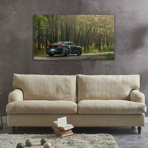Картина на холсте 60x110 Альянс Лес "Авто спорткар ford 2019" на подрамнике / интерьер/ декор