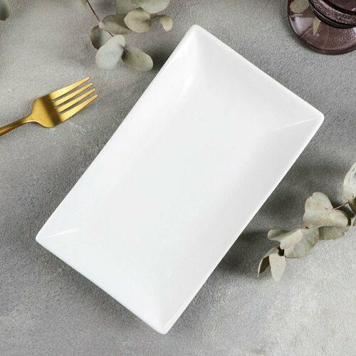 Блюдо фарфоровое Wilmax, 22,5×13 см, цвет белый (комплект из 3 шт)