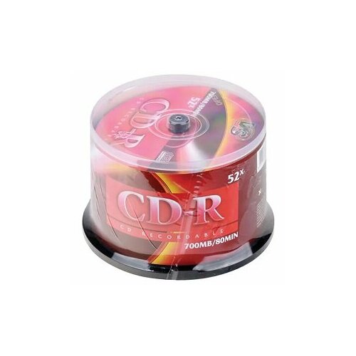 Диск CD-R VS 700 Mb, 52x, Cake Box (50), (50/200)