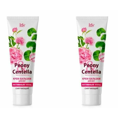 Iris PEONY & CENTELLA Крем-Бальзам для ног Активный Уход, туба 100мл,2 шт