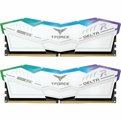 Оперативная память 32 Gb 8000 MHz Team Group T-FORCE DELTA RGB White (FF4D532G8000HC38DDC01)