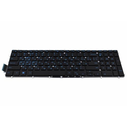 Клавиатура для Dell P46E ноутбука с синей подсветкой