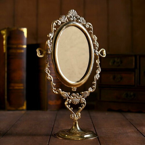 Зеркало "Вензеля" латунь 20х9.5х26 см