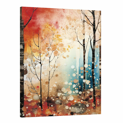 Интерьерная картина 50х70 "Осенний лес"