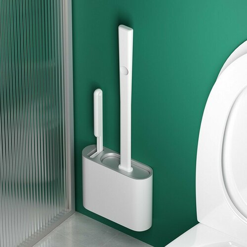Ершик для унитаза / туалета силиконовый напольный /подвесной для ванной комнаты туалетная щетка