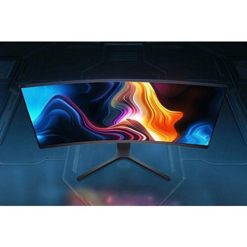 Монитор Xiaomi Redmi Curved Display (RMMNT30HFCW), 2560x1080, 200 Гц, *VA CN (Черный) + переходник в подарок