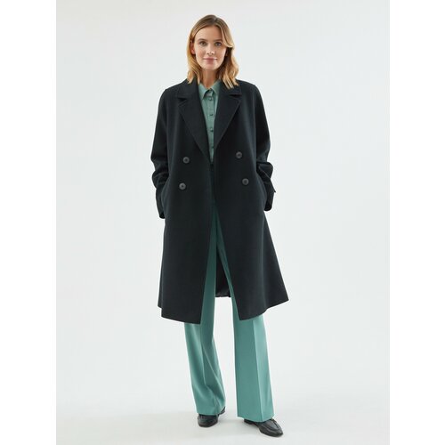 Пальто  Pompa, размер 46, зеленый, черный