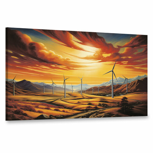 Интерьерная картина 100х60 "возобновляемый источник"