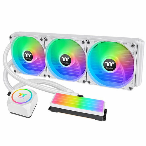 Жидкостная система охлаждения Thermaltake CL-W331-PL12WT-A Floe RC360 CPU&Memory AIO Liquid Cooler Snow Edition/All-in-one liqu