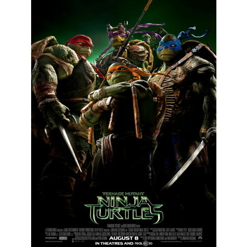 Плакат, постер на бумаге Teenage Mutant Ninja Turtles/Черепашки Ниндзя/комиксы/мультфильмы. Размер 30 х 42 см