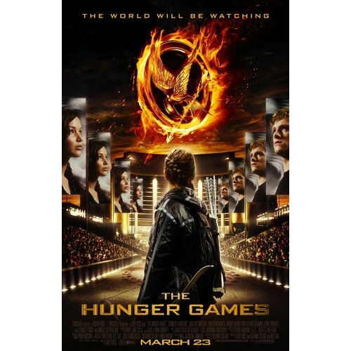 Плакат, постер на бумаге The Hunger Games/Голодные игры. Размер 30 х 42 см