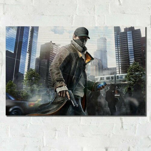 Картина интерьерная на дереве Watch Dogs Хакеры, Ded Sec - 14076