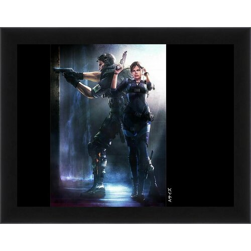 Плакат, постер на холсте Resident Evil. Размер 30х42 см