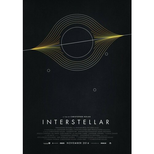 Плакат, постер на холсте Interstellar/Интерстеллар. Размер 60 х 84 см