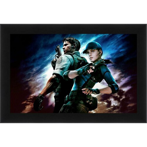 Плакат, постер на холсте Resident Evil. Размер 21х30 см