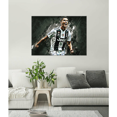 Картина/Картина на холсте/Картина на холсте для интерьера/Картина на стену/Картина для дома/ Криштиану Роналду (9) - Cristiano Ronaldo (9) 20х30