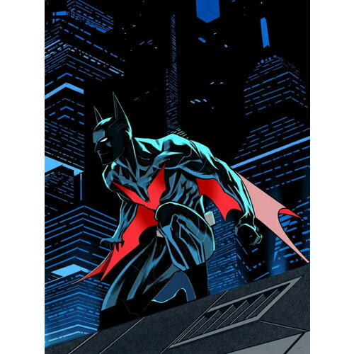 Плакат, постер на холсте Batman/Бэтмен/искусство/арт/абстракция/творчество. Размер 42 х 60 см