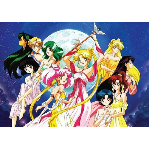 Плакат, постер на бумаге Sailor Moon. Размер 21 х 30 см