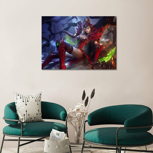 Интерьерная картина на холсте - Валира Мир Варкрафта 40х60