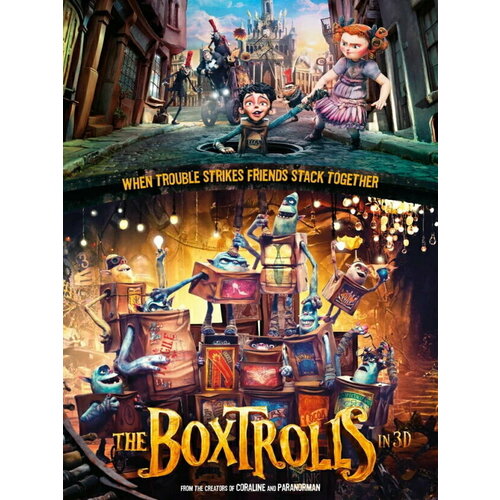 Плакат, постер на бумаге The Boxtrolls/Семейка монстров/комиксы/мультфильмы. Размер 21 х 30 см