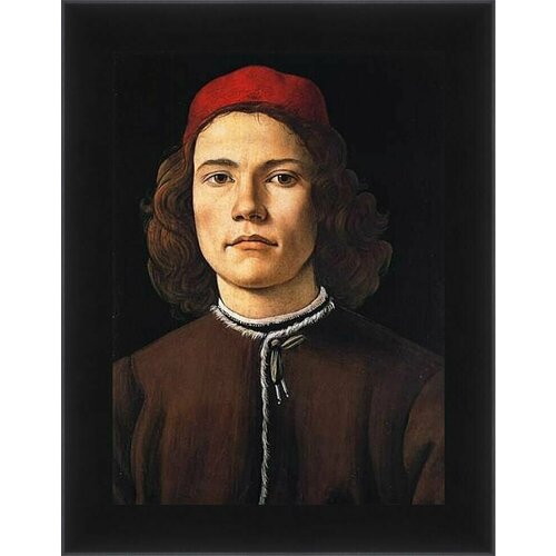 Плакат, постер на бумаге Portrait of a Young Man. Сандро Боттичелли. Размер 21 х 30 см
