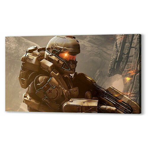 Плакат, постер на холсте Halo 5: Guardians. Размер 30 х 42 см