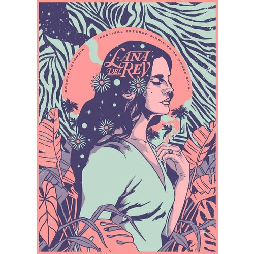 Плакат, постер на бумаге Лана Дель Рей (Lana Del Rey). Размер 30 х 42 см