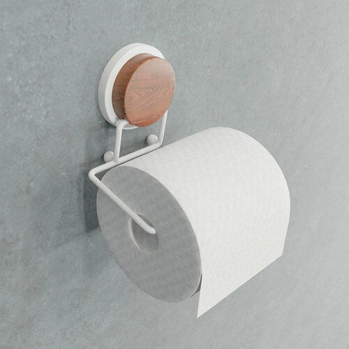 Держатель для туалетной бумаги Fixsen Magic сталь/пластик белый (FX-47010B)