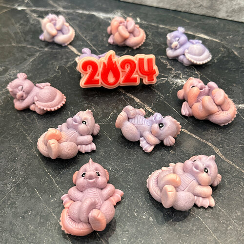 Набор дракончиков из мыла - символ года 2024