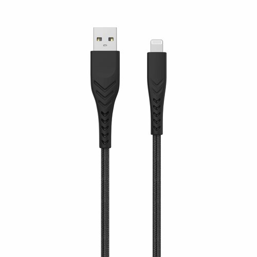 USB-кабель Lyambda, Type-A(m)/Lightning(m), 2,4A, 0,5м, чёрный, [LAL05-BK]